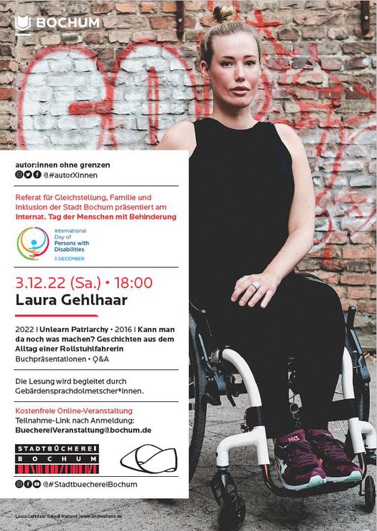 Online-Lesung mit Laura Gehlhaar zum internationalen Tag der Menschen ...